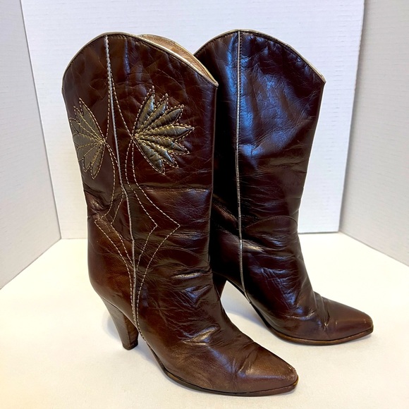 Tolin | Shoes | Tolin Leather Boots With Gold Accent Trim | Poshmark